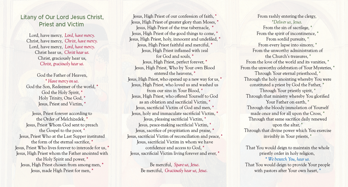 Litany of Our Lord Jesus Christ – IRL Catalog